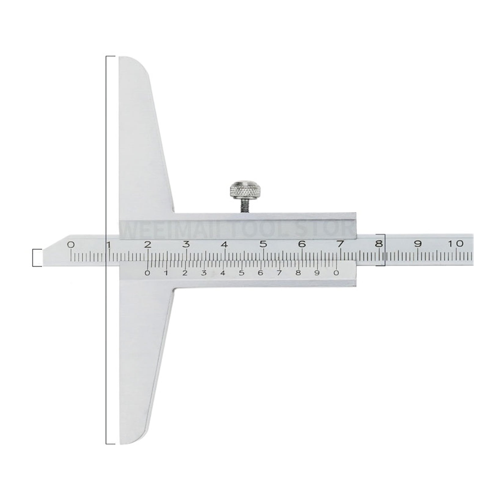 Depth Vernier Caliper Depth Measuring Tool High-quality Carbon Steel ...