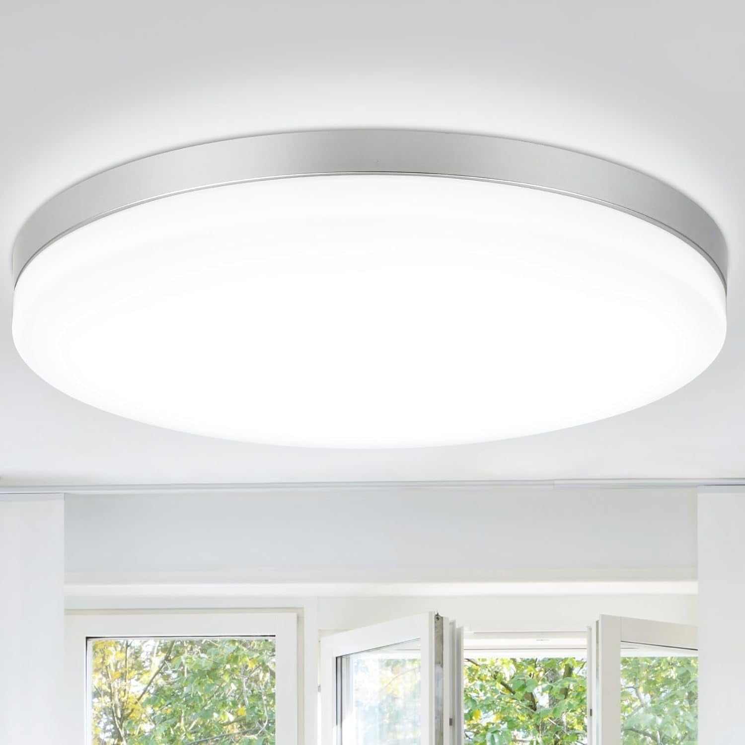 Depuley 13" Modern Dimmable LED Ceiling Light Flush Mount Ceiling Light ...