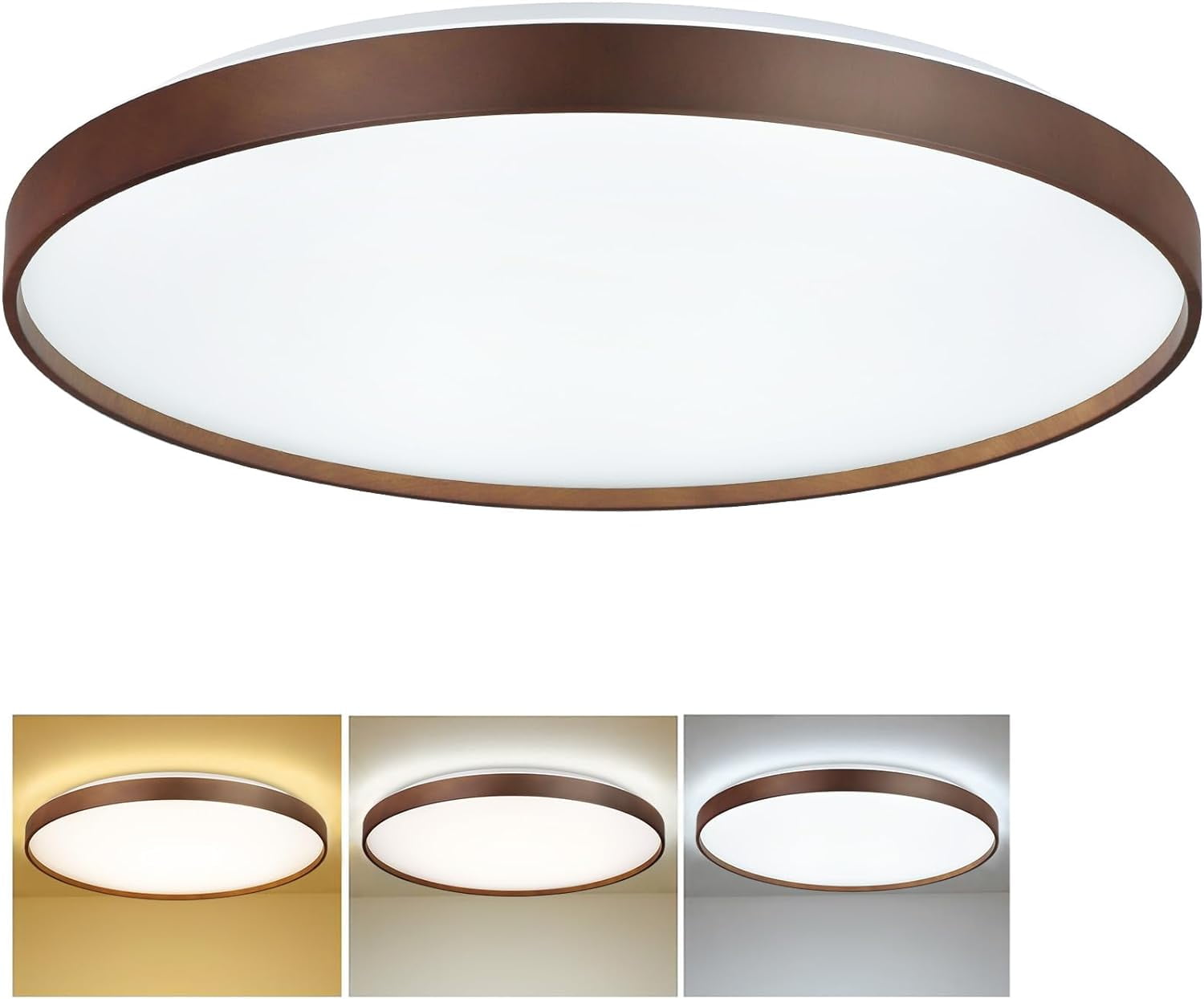 Depuley 13" Modern LED Flush Mount Ceiling Light Fixture, Low Profile ...