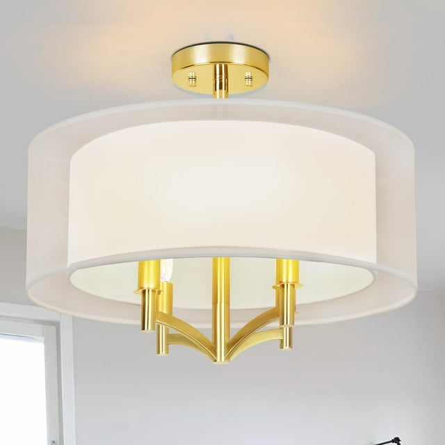Depuley 4 Light Modern Flush Mount Ceiling Light Fixture Close to ...