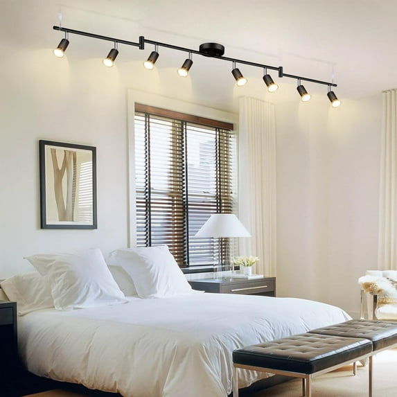 Depuley 8 Light LED Modern Track Ceiling Lights Track Spot Light ...
