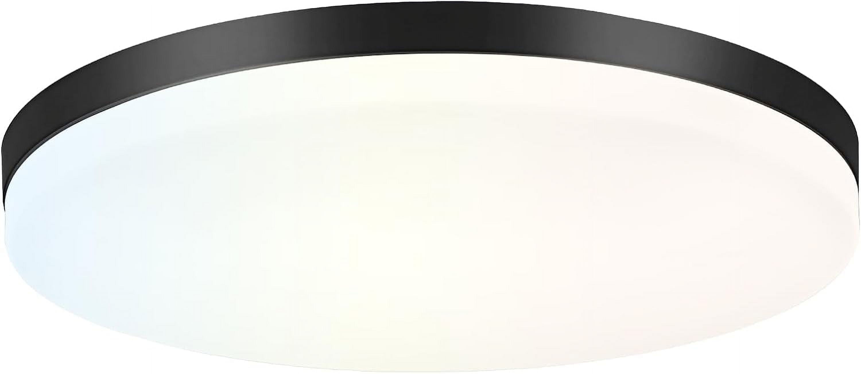 Depuley Ultra Thin LED Ceiling Light, Black, Remote, Dimmable, 24W, for ...