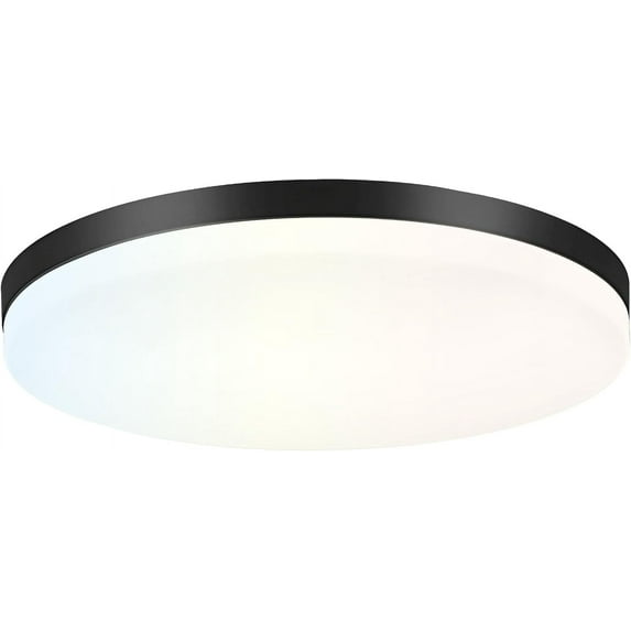 Depuley Ultra Thin LED Ceiling Light, Black, Remote, Dimmable, 24W, for ...