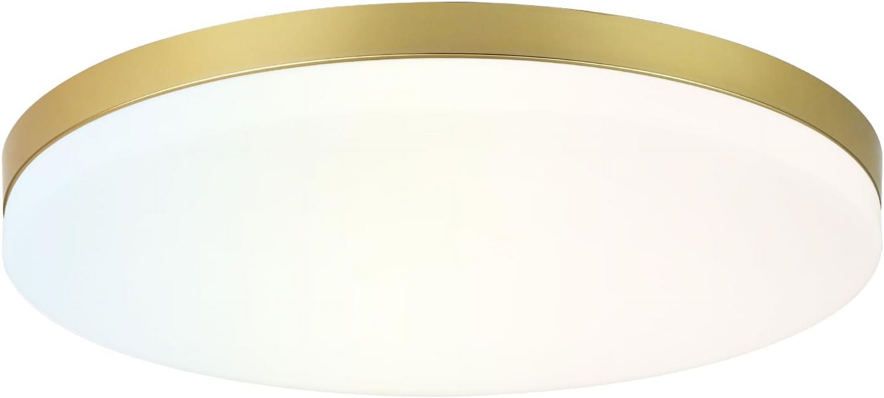 Depuley Modern LED Flush Mount Ceiling Light, Remote Control, Dimmable ...