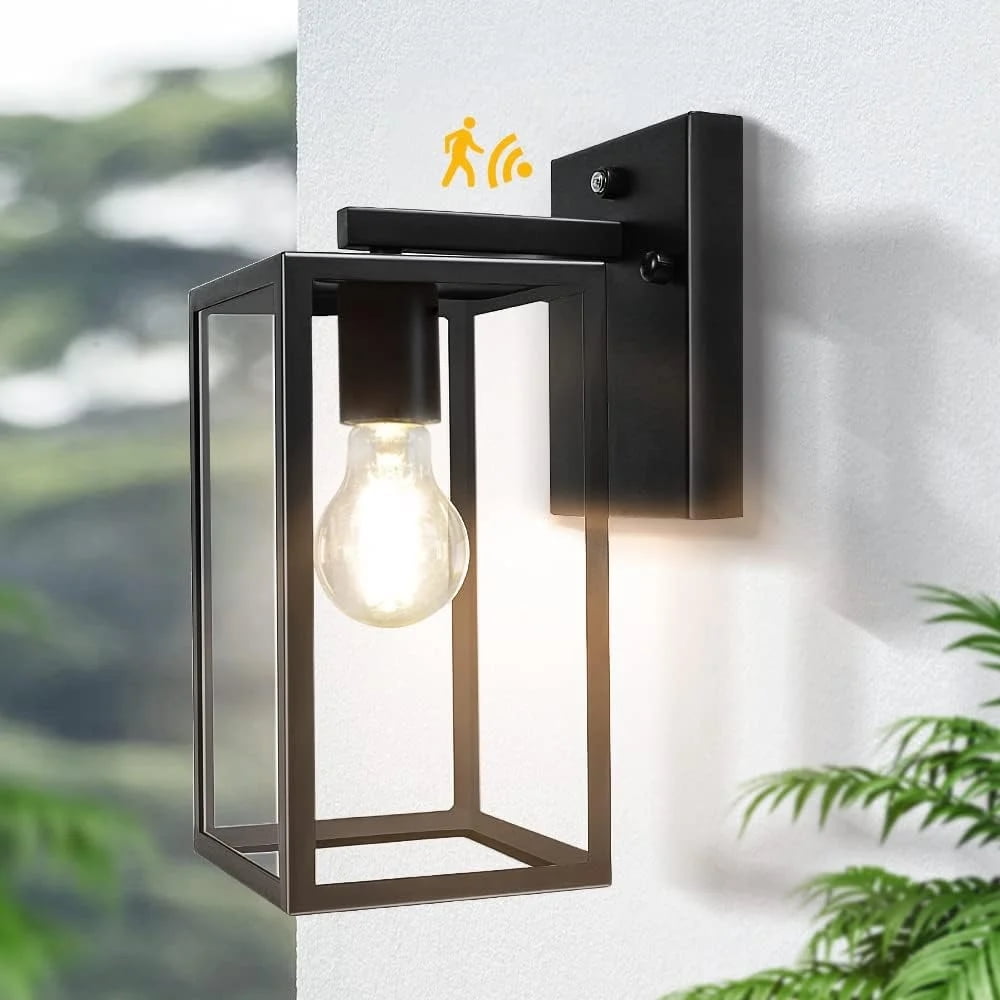 Depuley Outdoor Wall Light Sensor Wall Lanterns Anti-Rust LED Wall ...