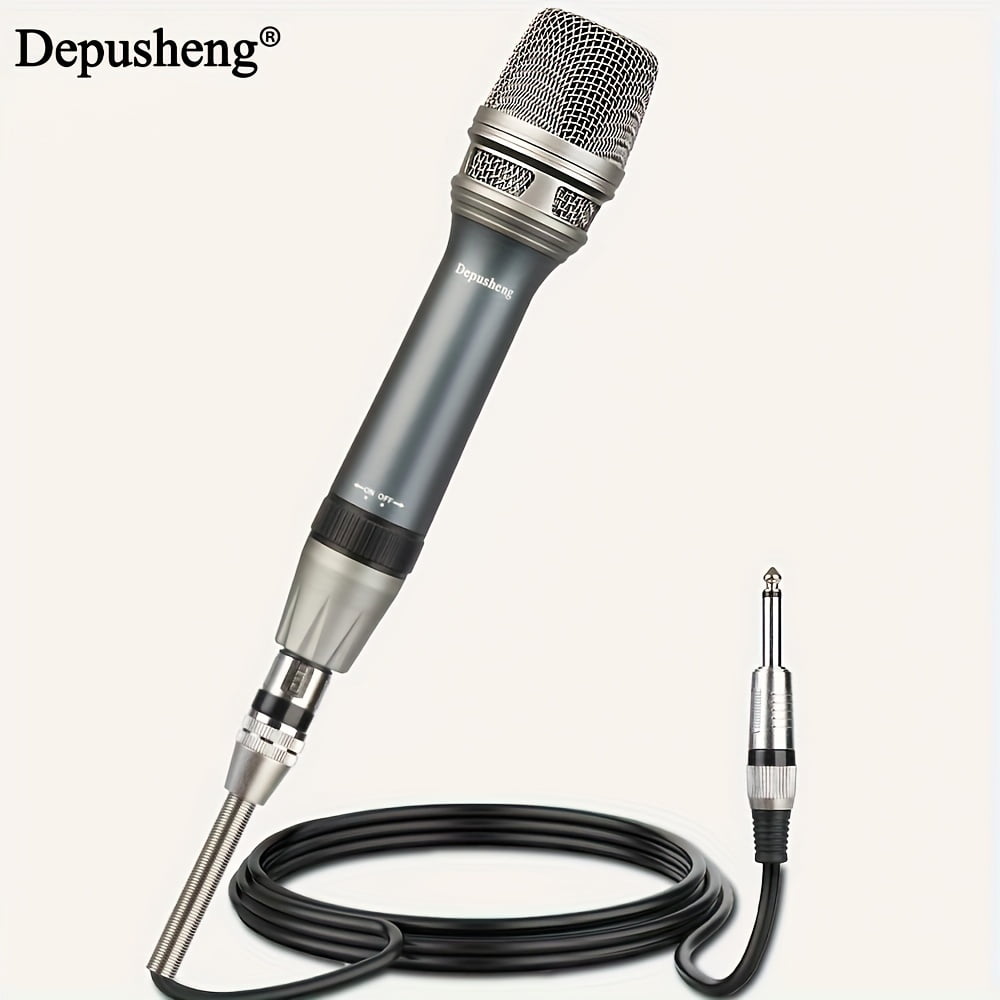 Depusheng C90 Dynamic Vocal Microphone Black Handheld with ON/OFF ...