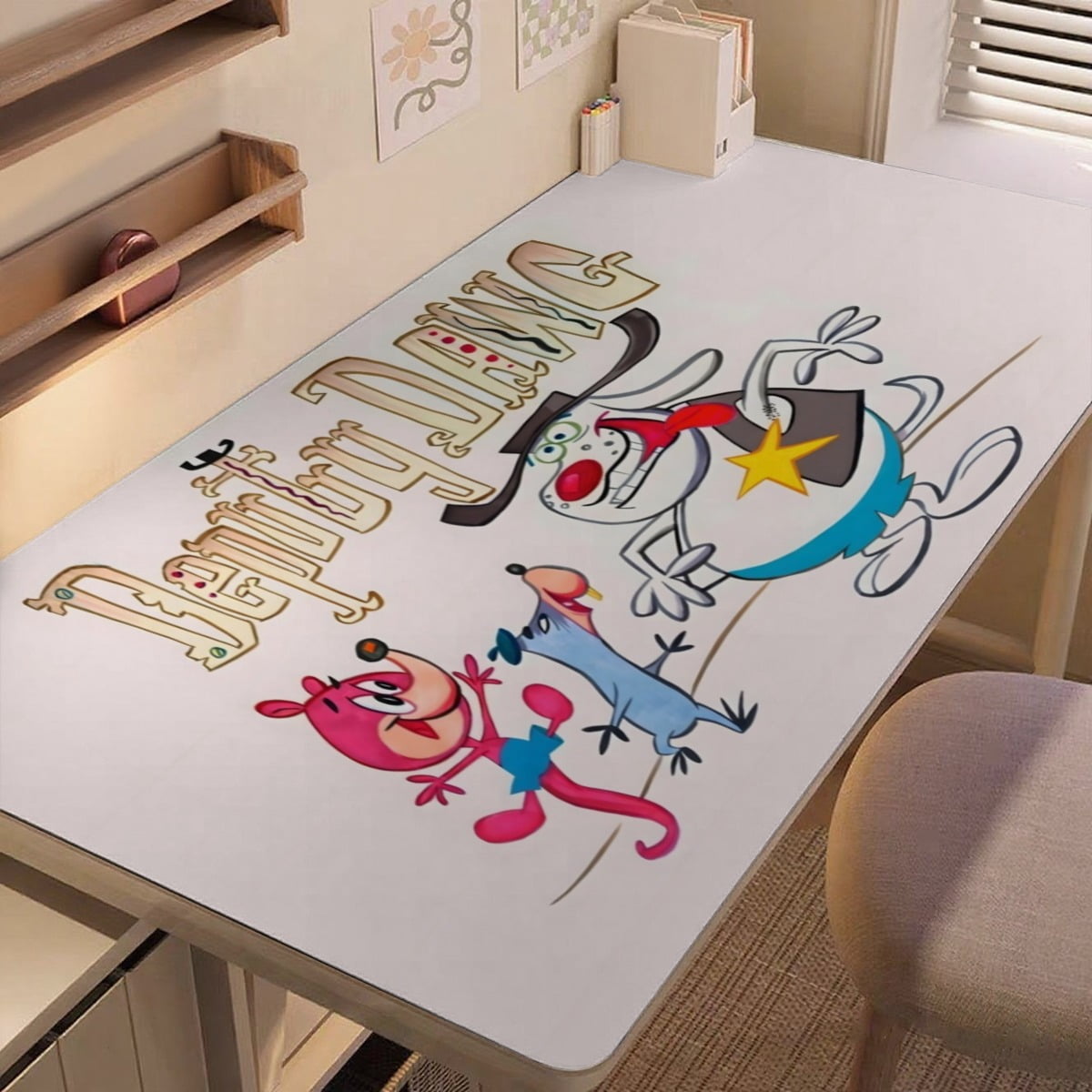 Deputy Dawg-themed extra-large Non-Slip Base leather Desk Table mat ...