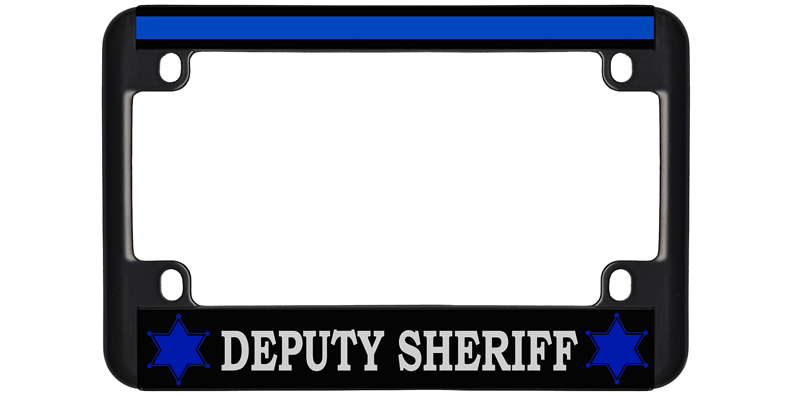 Deputy Sheriff Design Heavy Duty Quality Metal Motorcycle Metal License ...
