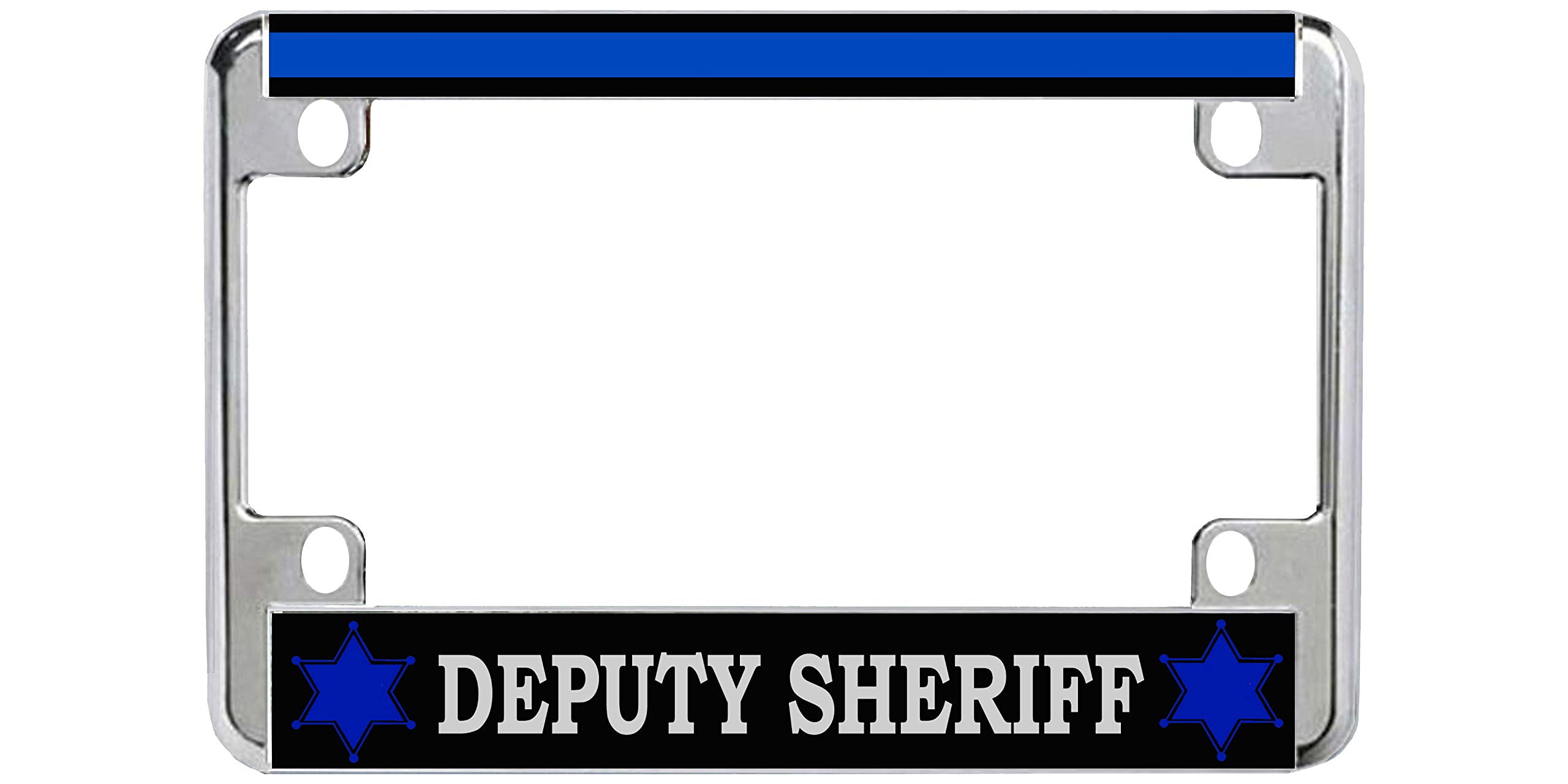Deputy Sheriff Design Heavy Duty Quality Metal Motorcycle Metal License ...