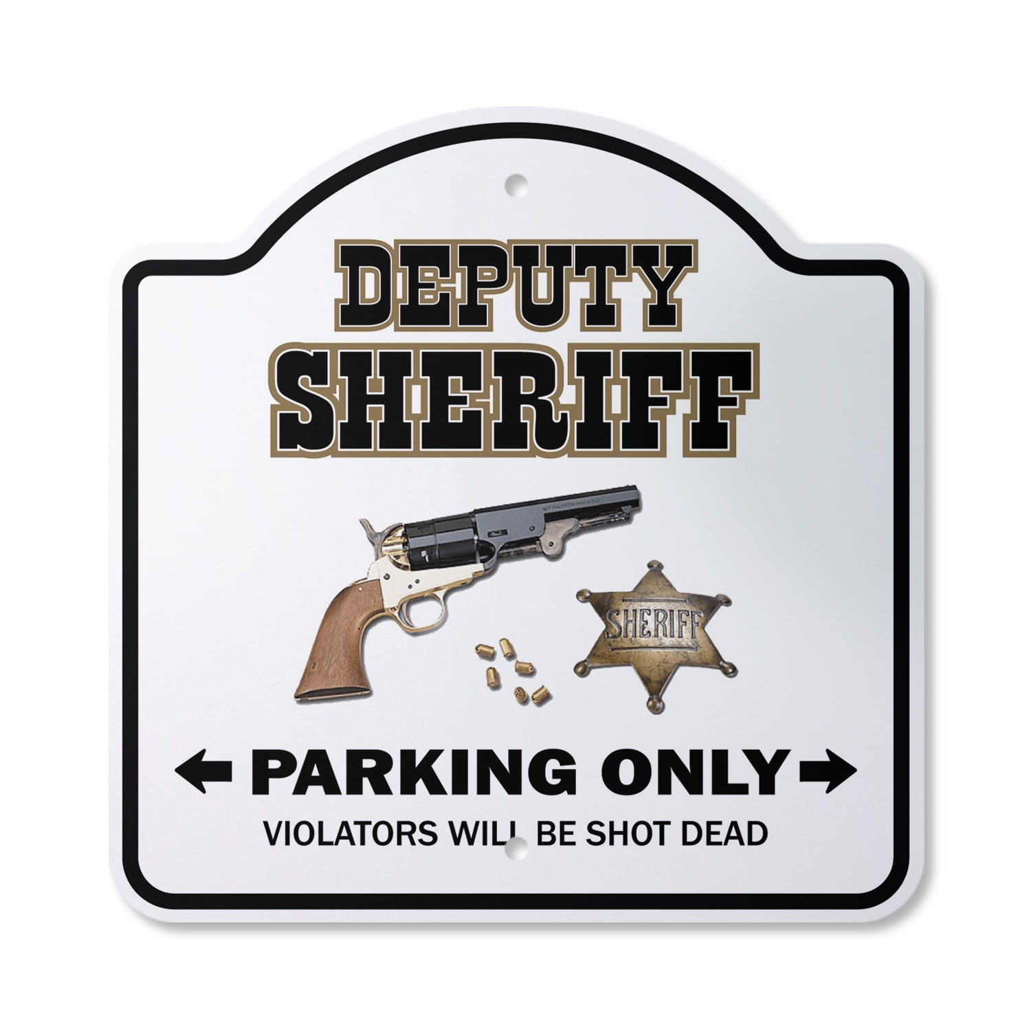 Deputy Sherriff Parking 10” x 10” Sign | Indoor/Outdoor Plastic ...