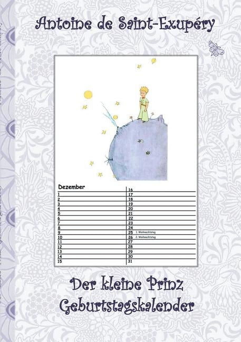Der kleine Prinz - Geburtstagskalender: Kalender, Le Petit Prince, The ...