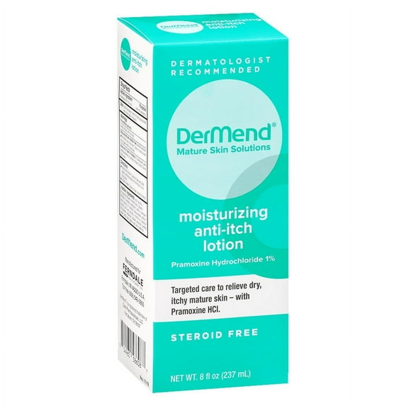 DerMend Medicated Skin Protectant Anti-Itch Lotion for Adults with Body ...