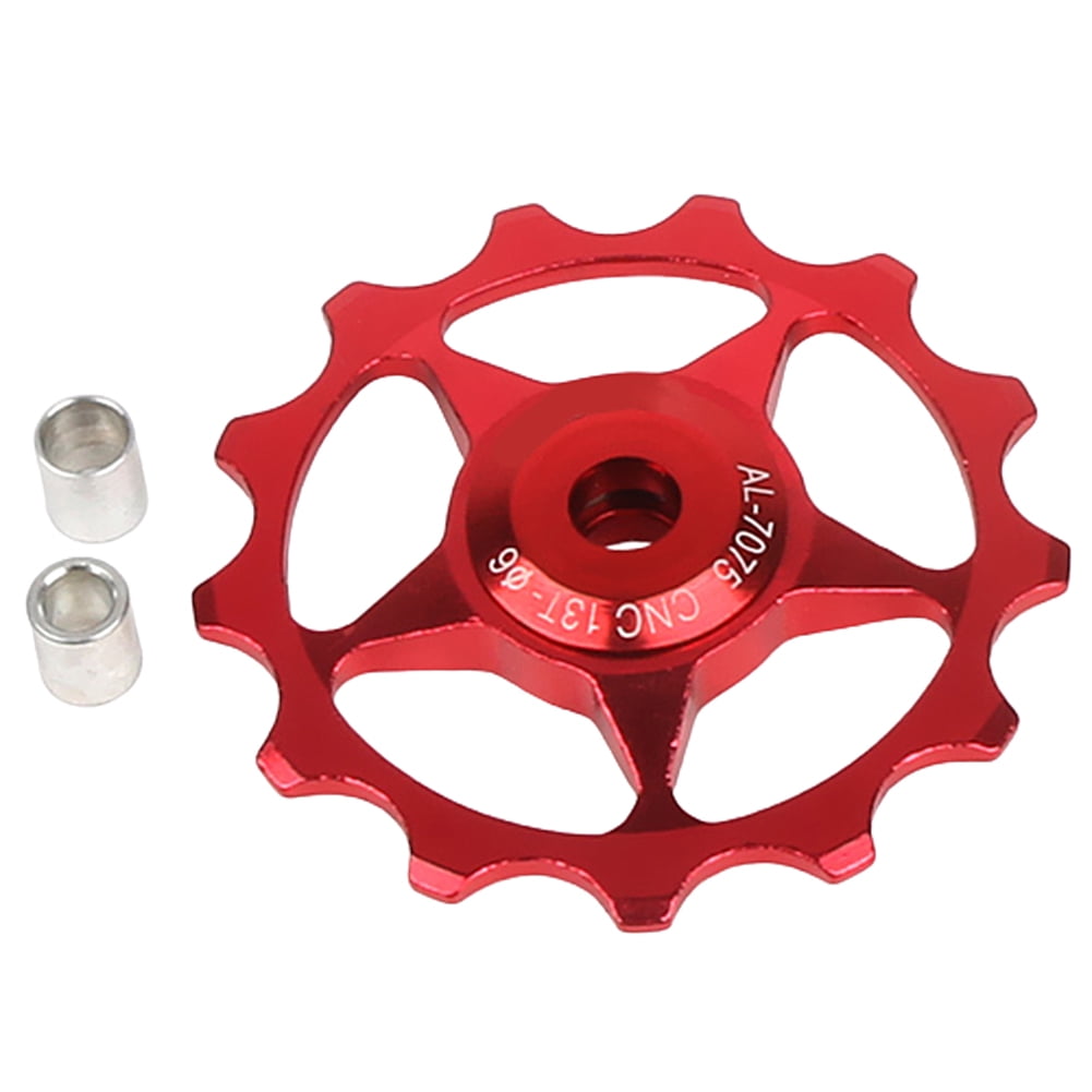 Derailleur Pulley, MTB Road Bike 11T/13T Guide Cycling Aluminum Alloy Rear Derailleur Wheel ...