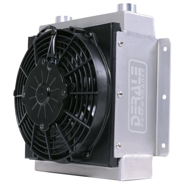 Derale 12.375 x 11.875 x 8.5 in. Tube Type Fluid Cooler & Fan with 0. ...