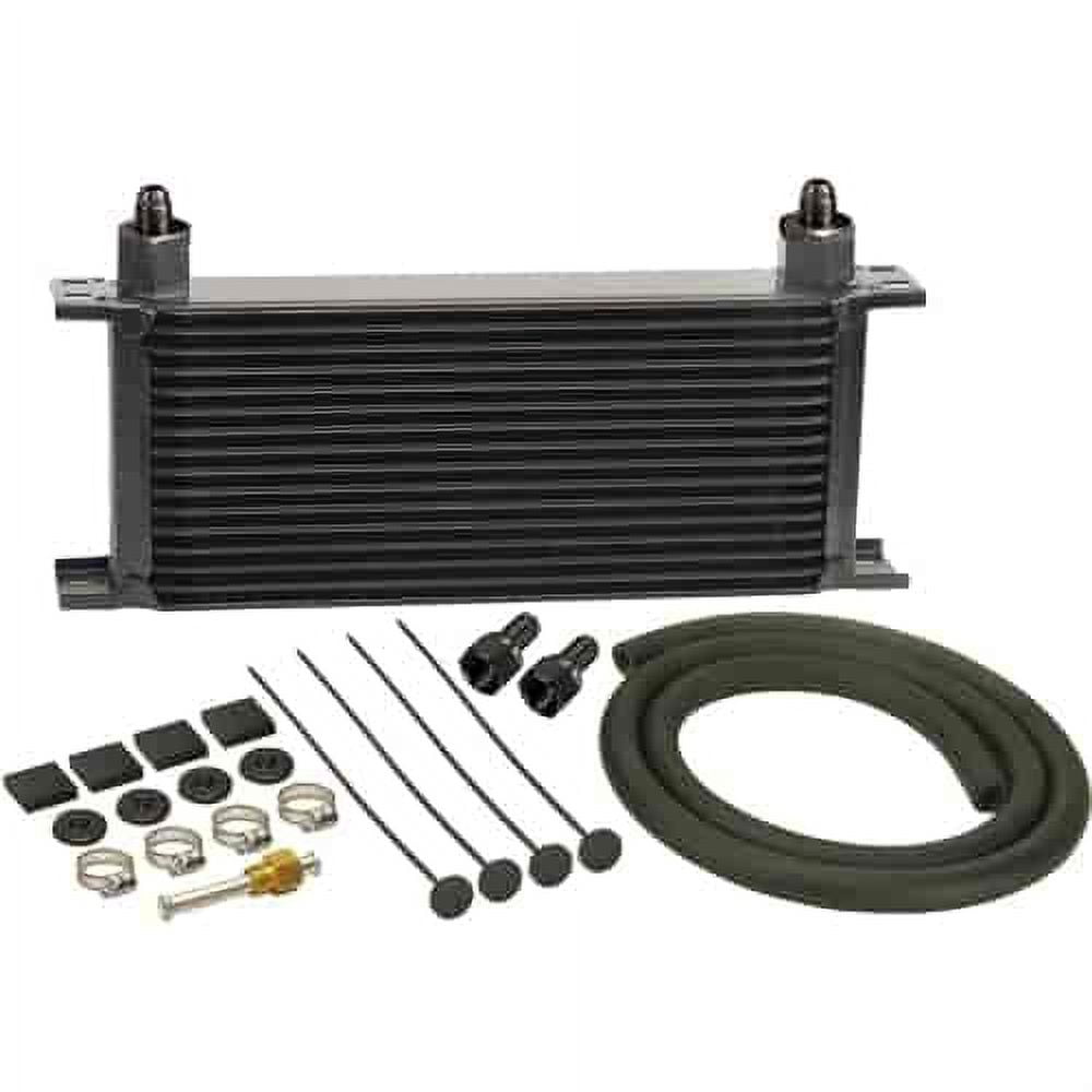 Derale 13402 16 Row Stacked Plate Transmission Cooler Kit Fits select ...