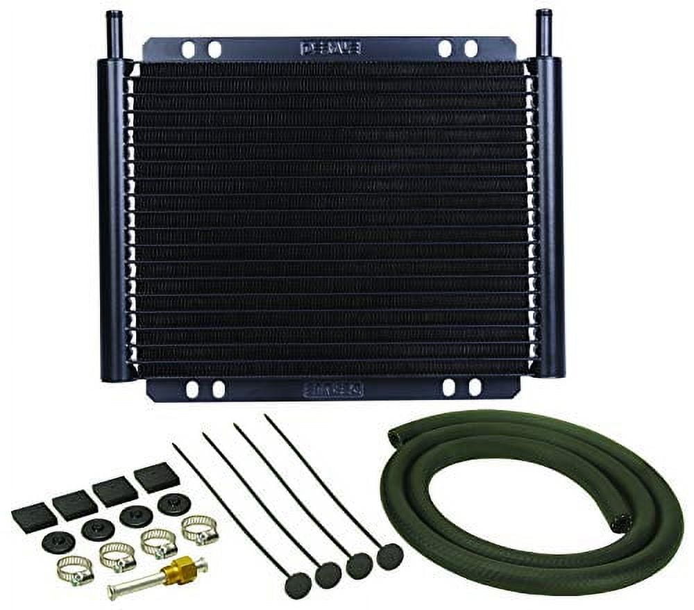 Derale 13503 Series 8000 Plate and Fin Transmission Oil Cooler , Black ...