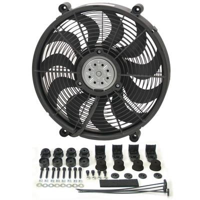 Derale 16217, 17In High Output Rad Fan Single Performance Racing Parts ...