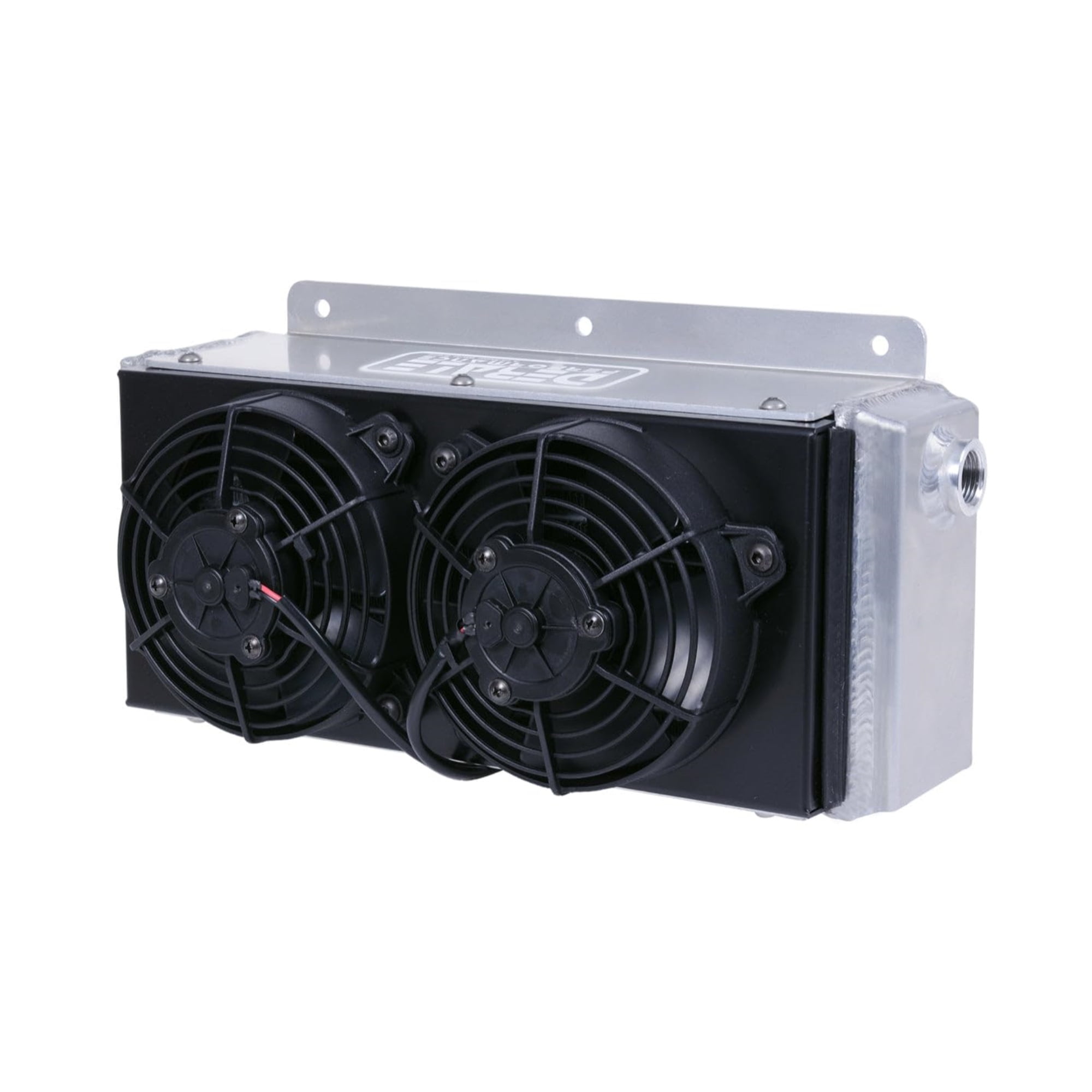 Derale Fluid Cooler and Fan, 15 x 8-1/4 x 7 in, Tube Type, 7/8-14 in ...