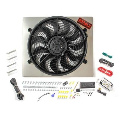 Derale 66821, Pwm Single Rad Fan/ Aluminum Shroud Assembly Performance ...