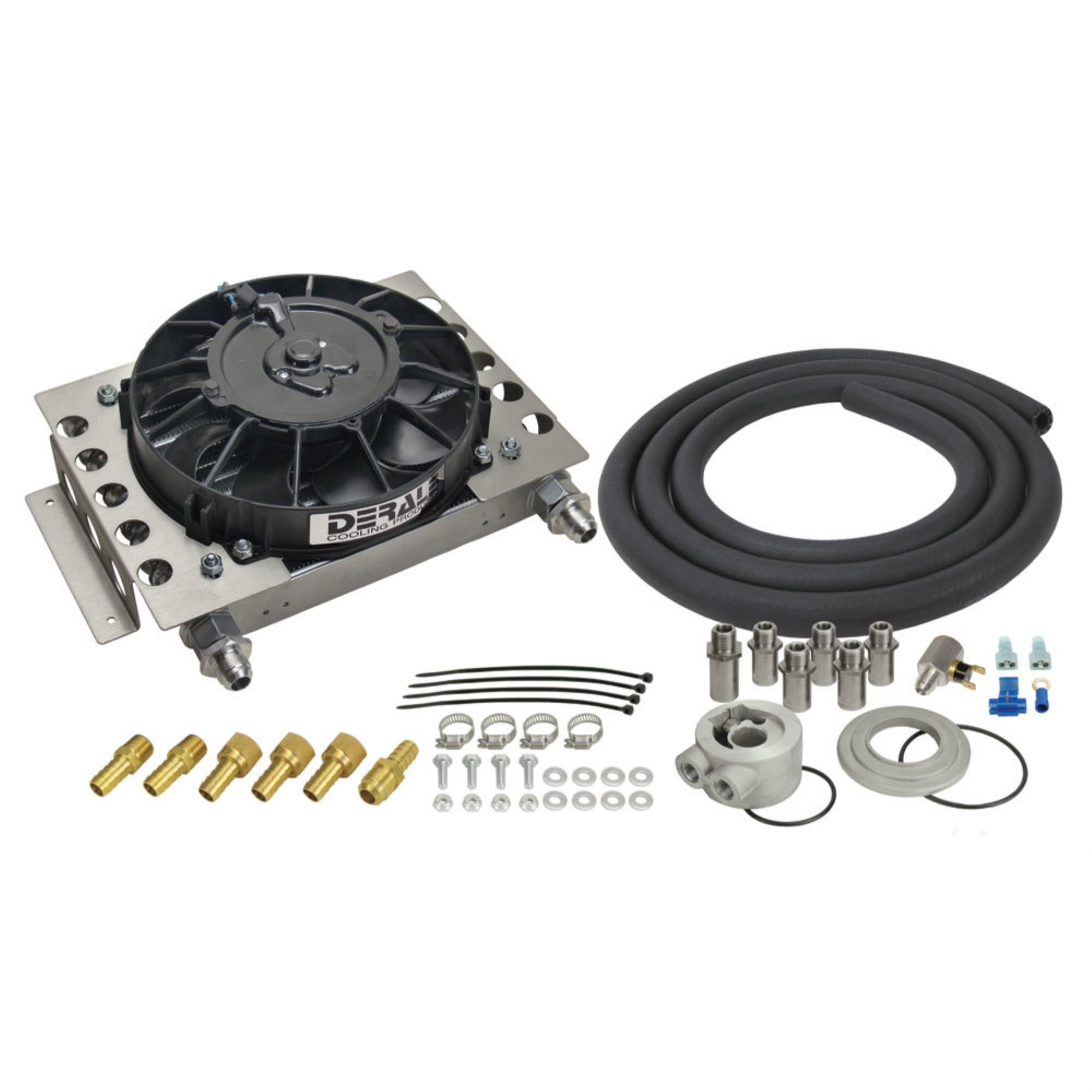 Derale Atomic-Cool Engine Oil Cooler Kit -8AN - Walmart.com