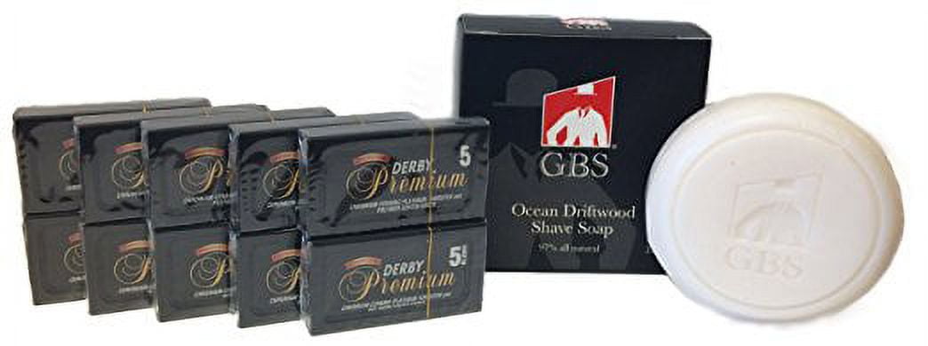 Derby 50 Pack Premium Super Stainless Double Edge Blades comes with GBS ...