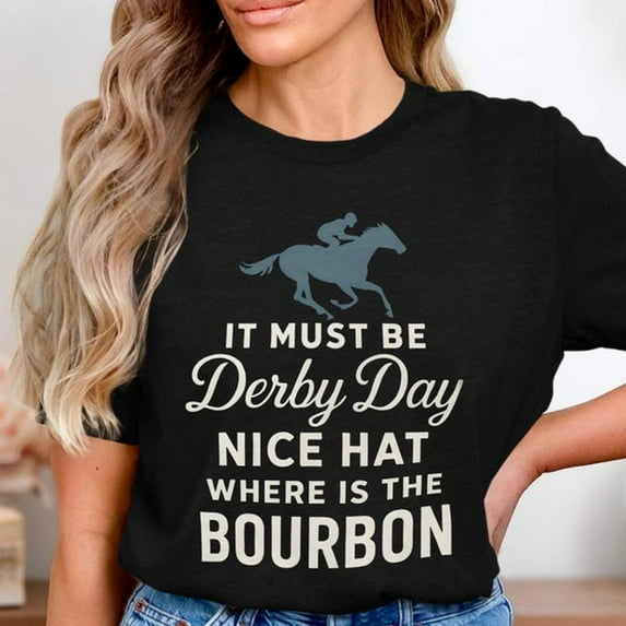 Derby Dahirt, Funny B1OurB1On Drinking S1Hirt, Horse Racing S1Hirt ...