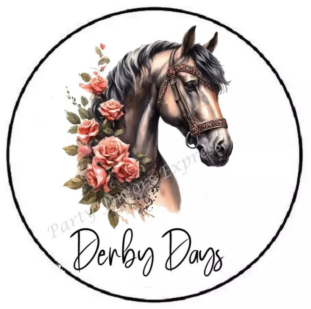 Derby Days Horse Stickers Party Favors Phone Decal Water Bottle ...