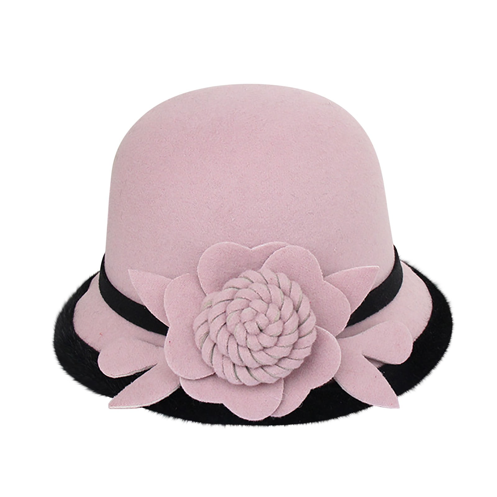 Derby Hat for Women Women'S Autumn And Winter Round Top Casual ...