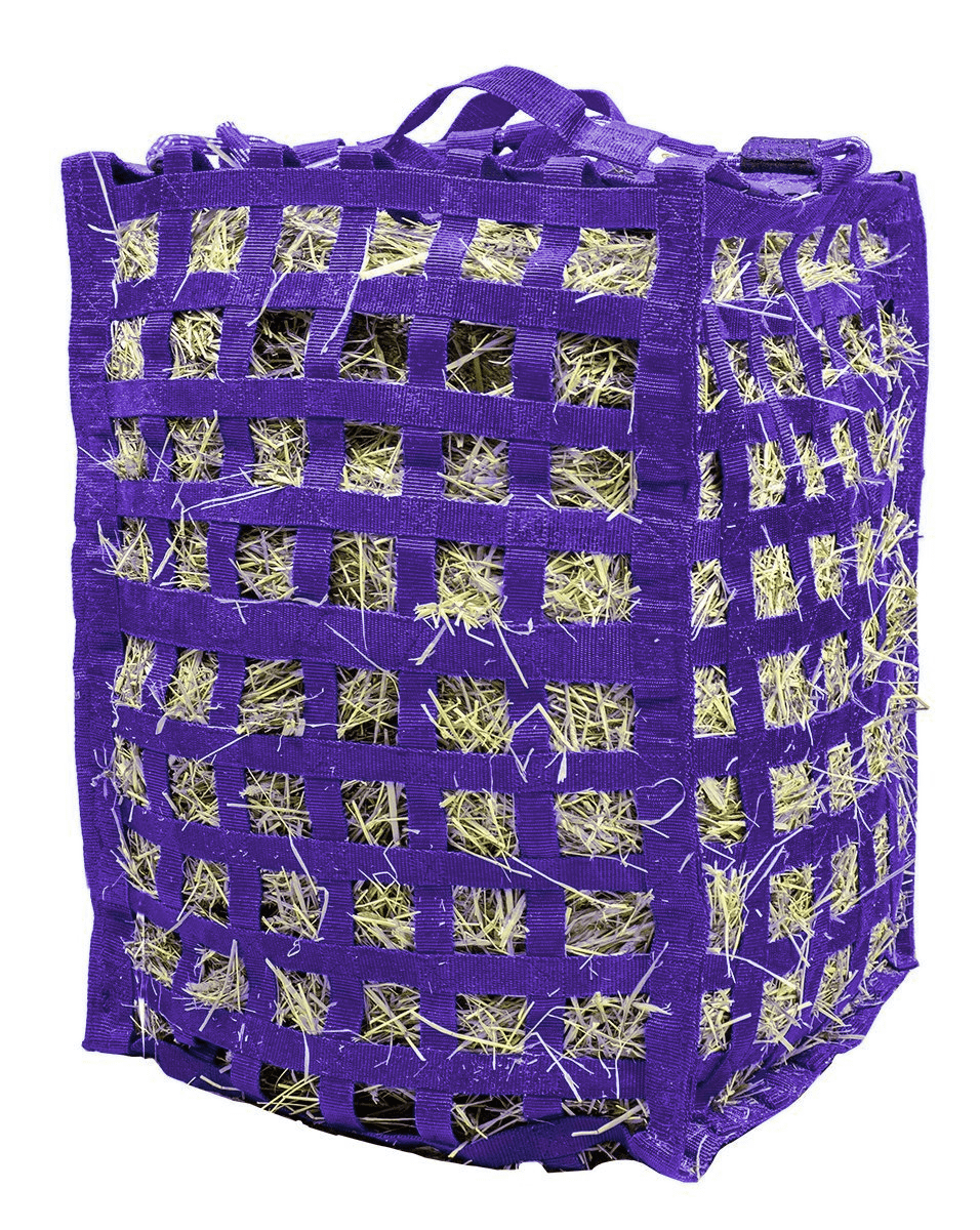 Derby Originals Natural Grazer Slow Feeder Horse Hay Bag with Super ...