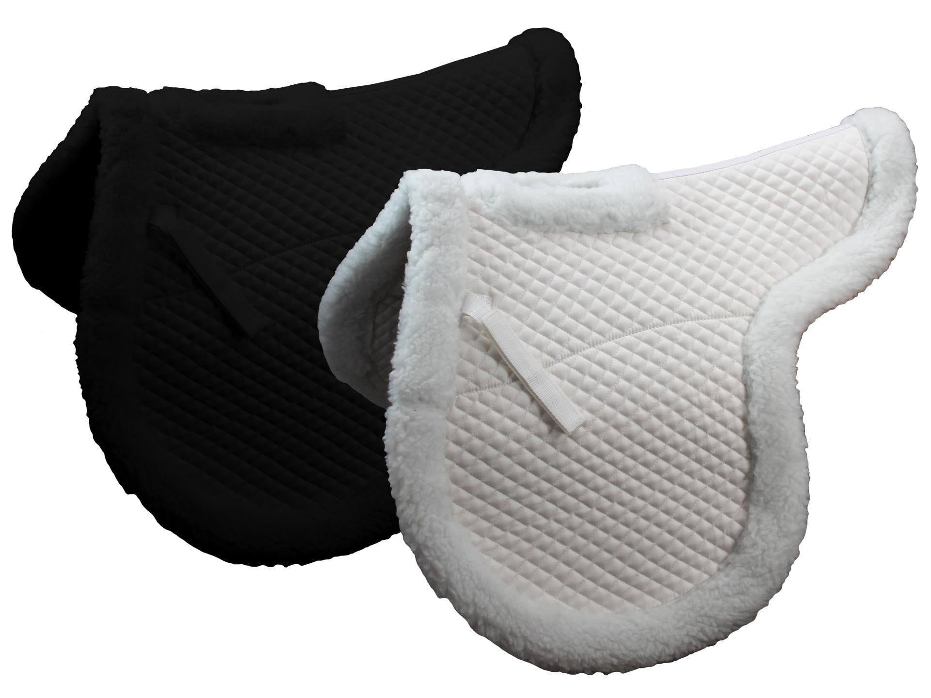 Derby Originals English Wither Relief Fleece Saddle Pad - Black ...