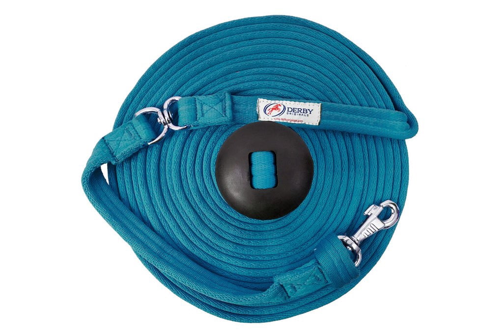 Derby Originals Premium Softgrip 34' Cotton Swivel Lunge Lines with ...