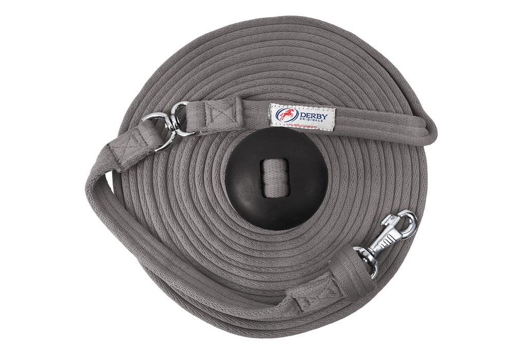 Derby Originals Premium Softgrip 34' Cotton Swivel Lunge Lines with ...