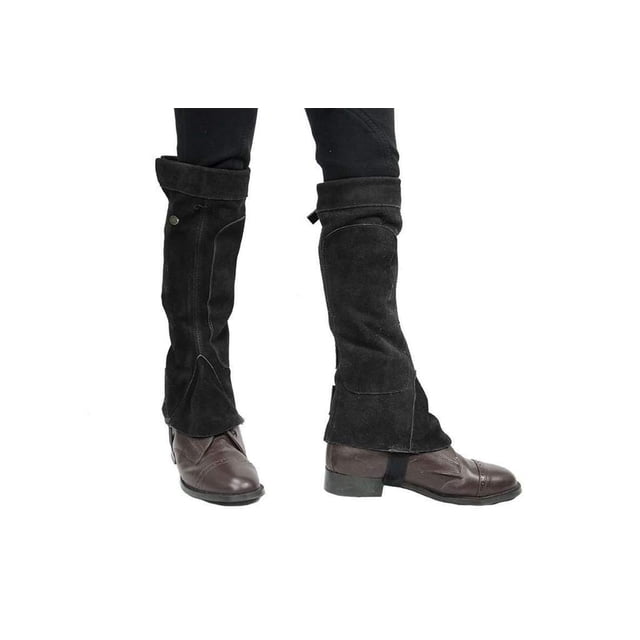 Derby Originals Suede Leather Half Chaps with Velcro Closure for ...