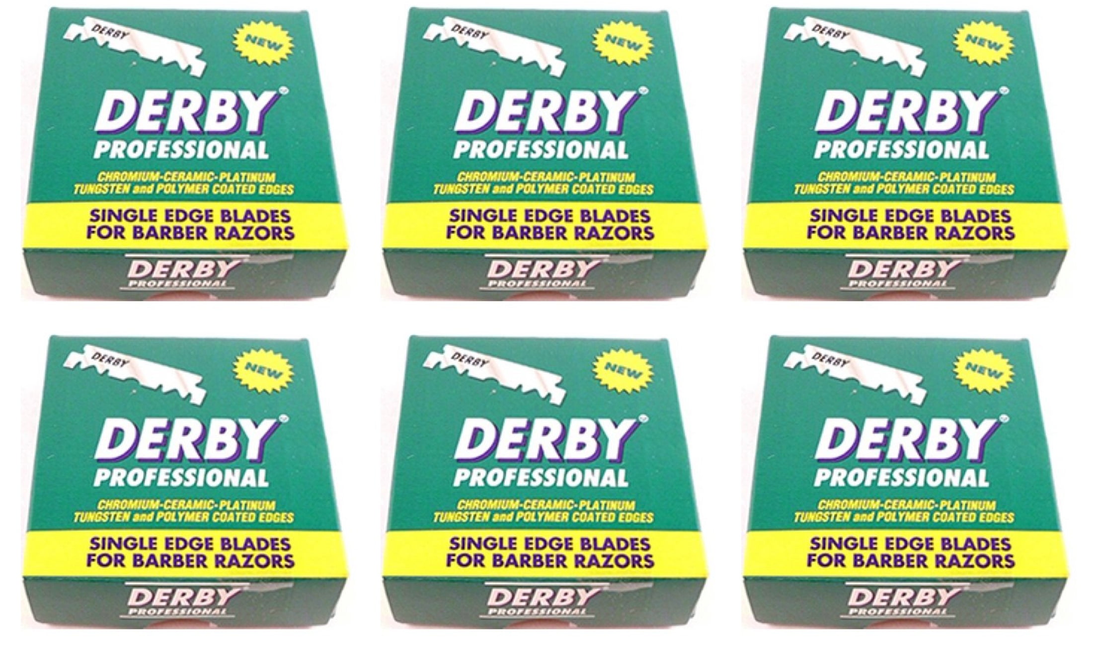 Derby Professional Platinum Single Edge Razor Blades, 100 Count (Pack ...