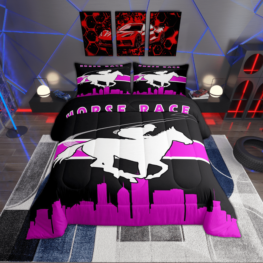 Derby Racing Comforter Set Full Western Cowgirl Bedding Set Rustic ...