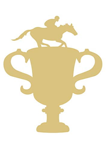 Derby Trophy Cutout Unfinished Wood Cutout Derby Decor Door Hanger ...