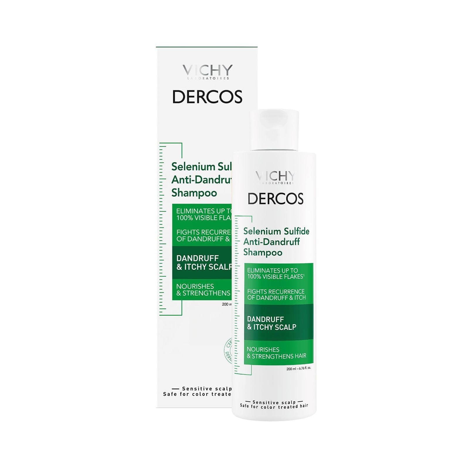 Dercos Selenium Sulfide Anti Dandruff Shampoo,Eliminates Flakes ...