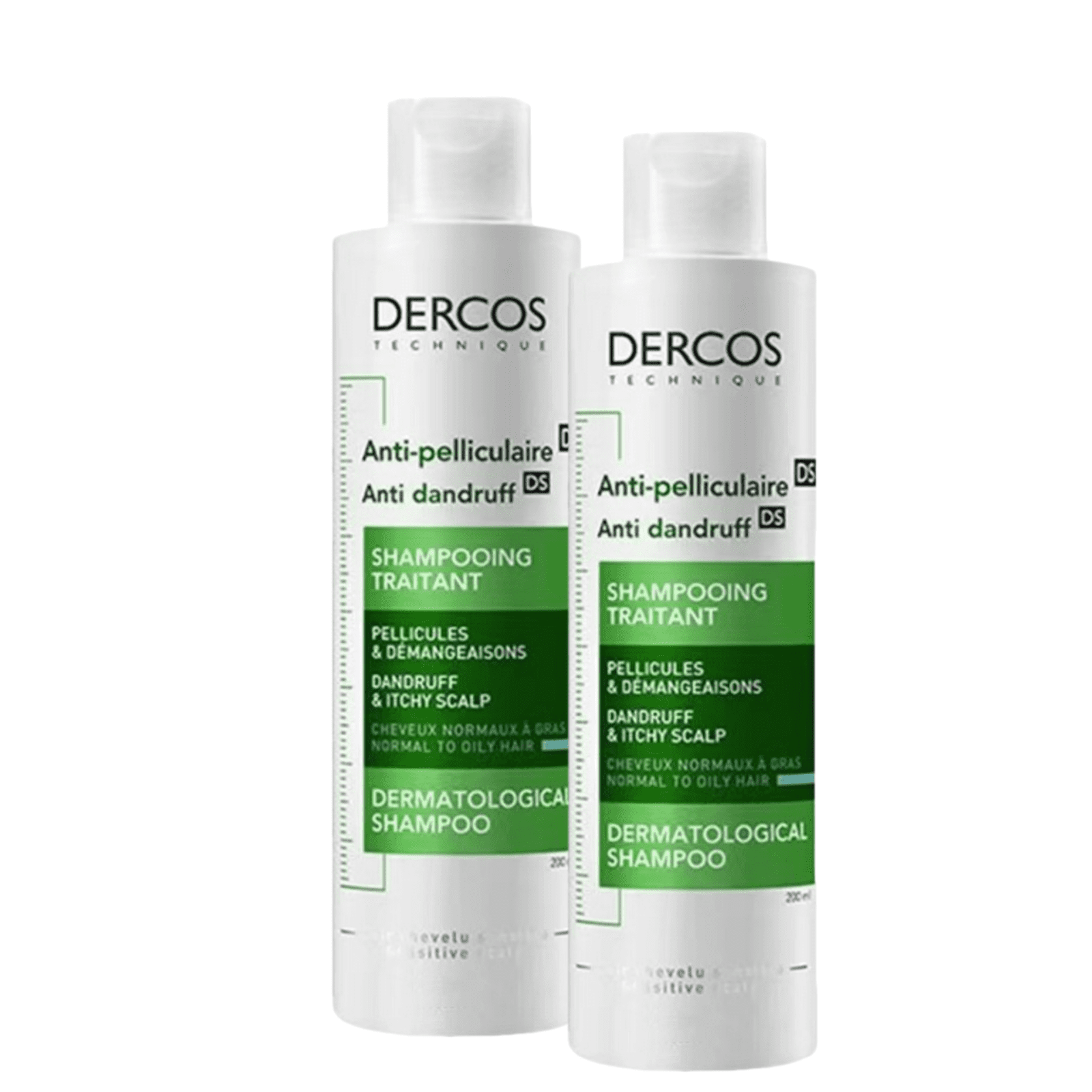 Dercos Shampoo pH-Balanced, Dermatologist-Tested for Oily Scalp 200ml*2 ...
