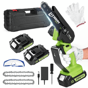 Mini Chainsaw Cordless 8 Inch,Hand Chainsaw Battery Powered ...