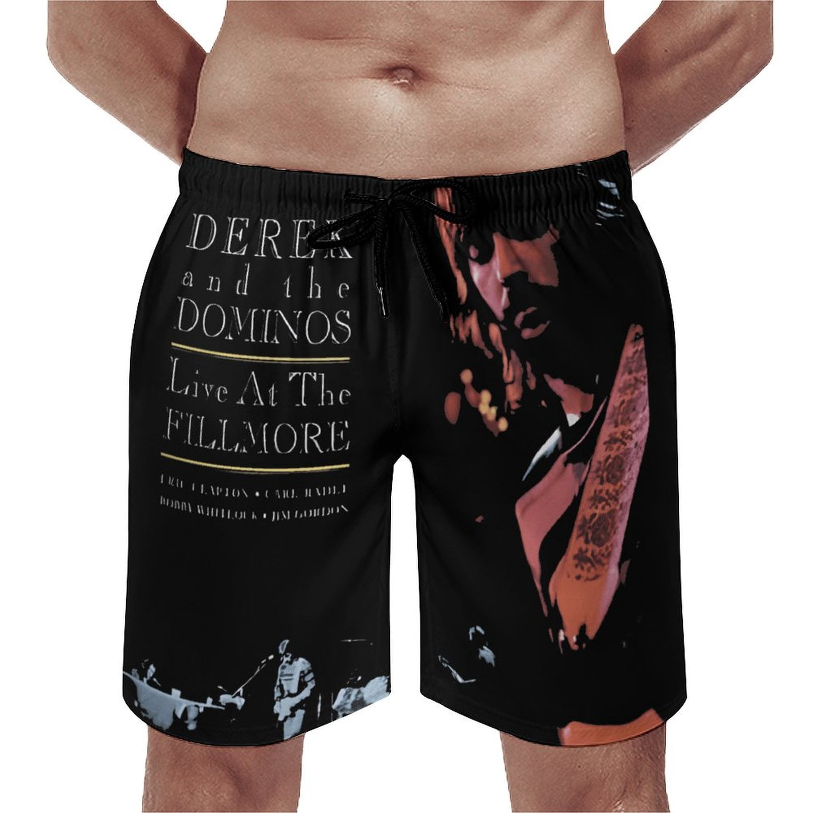 Derek And The_Dominos Vivacious Mens Swim Trunks Quick Dry Board Shorts ...