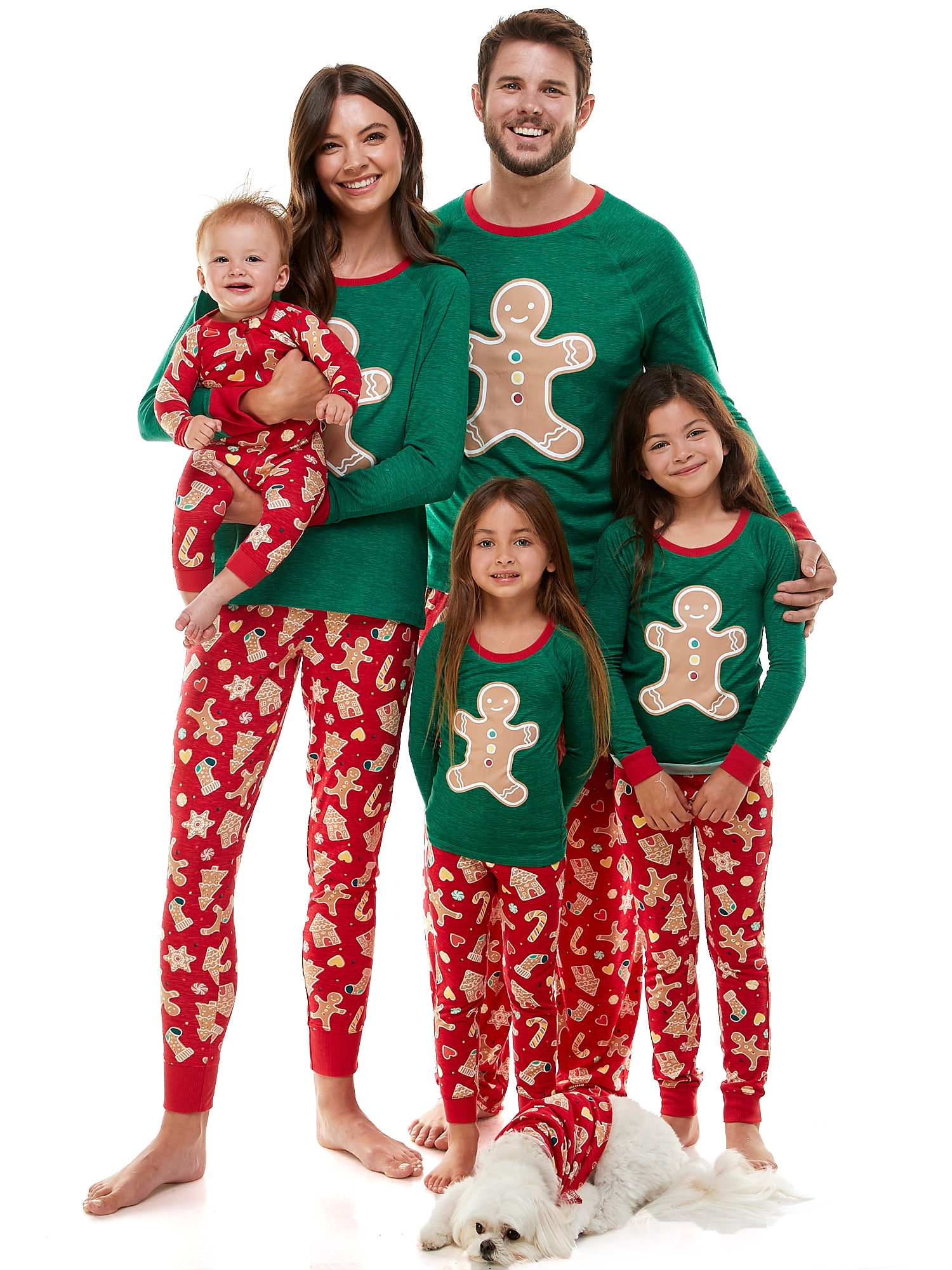Derek Heart Gingerbread Cookie Matching Family Christmas Pajamas Set ...