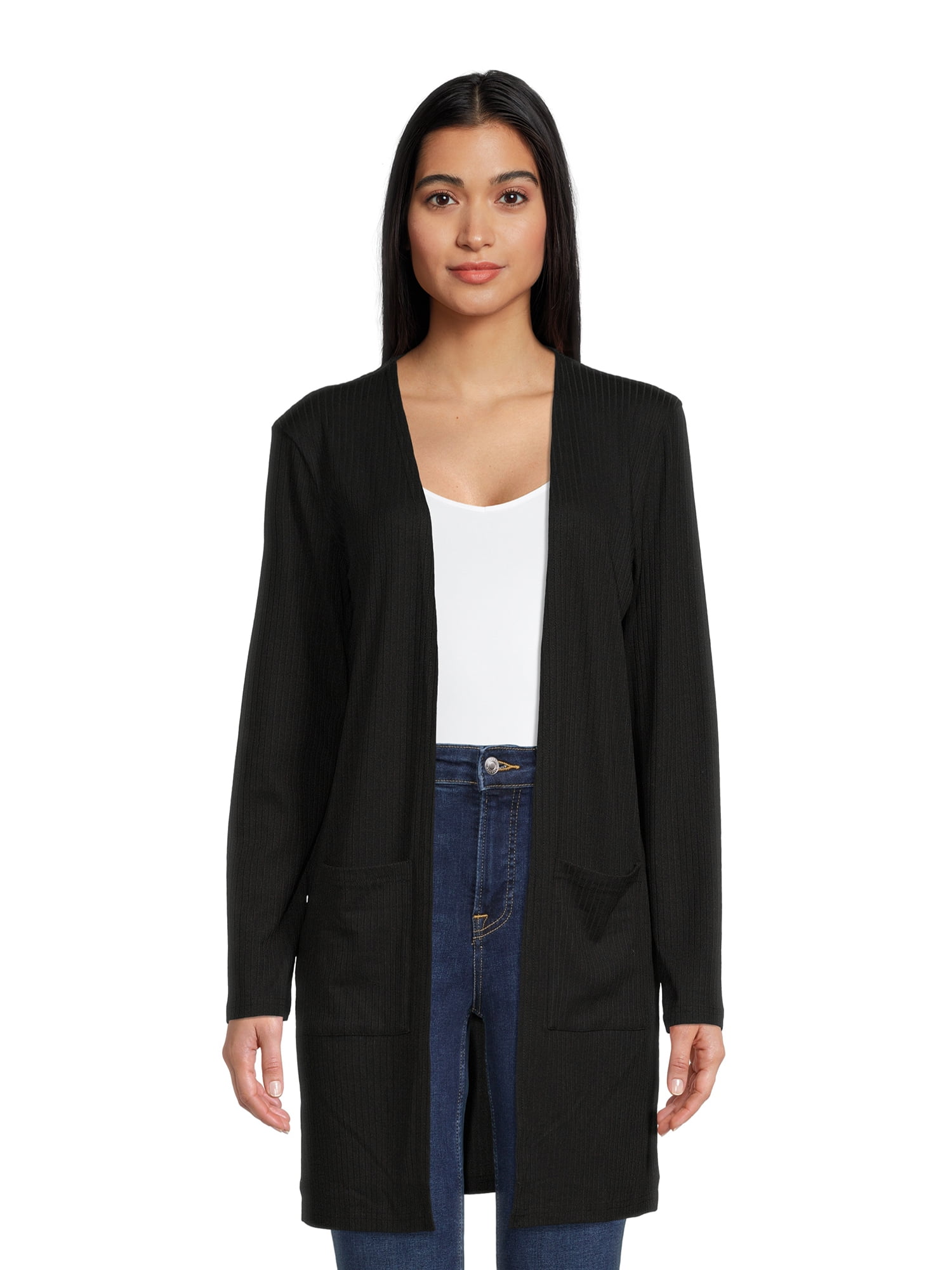 Derek Heart Juniors Open Front Maxi Cardigan - Walmart.com