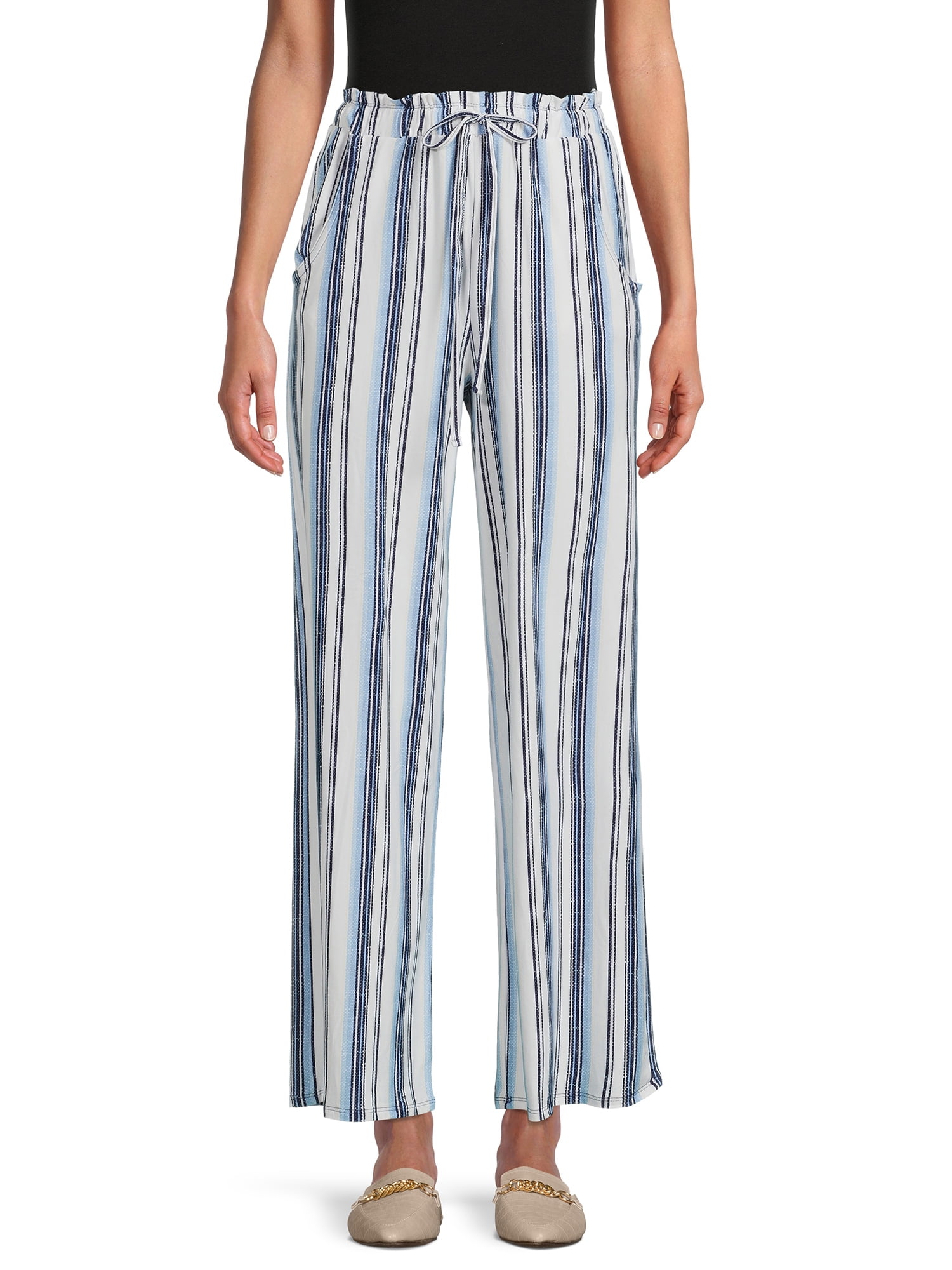 Derek Heart Juniors’ Paperbag Palazzo Pants - Walmart.com