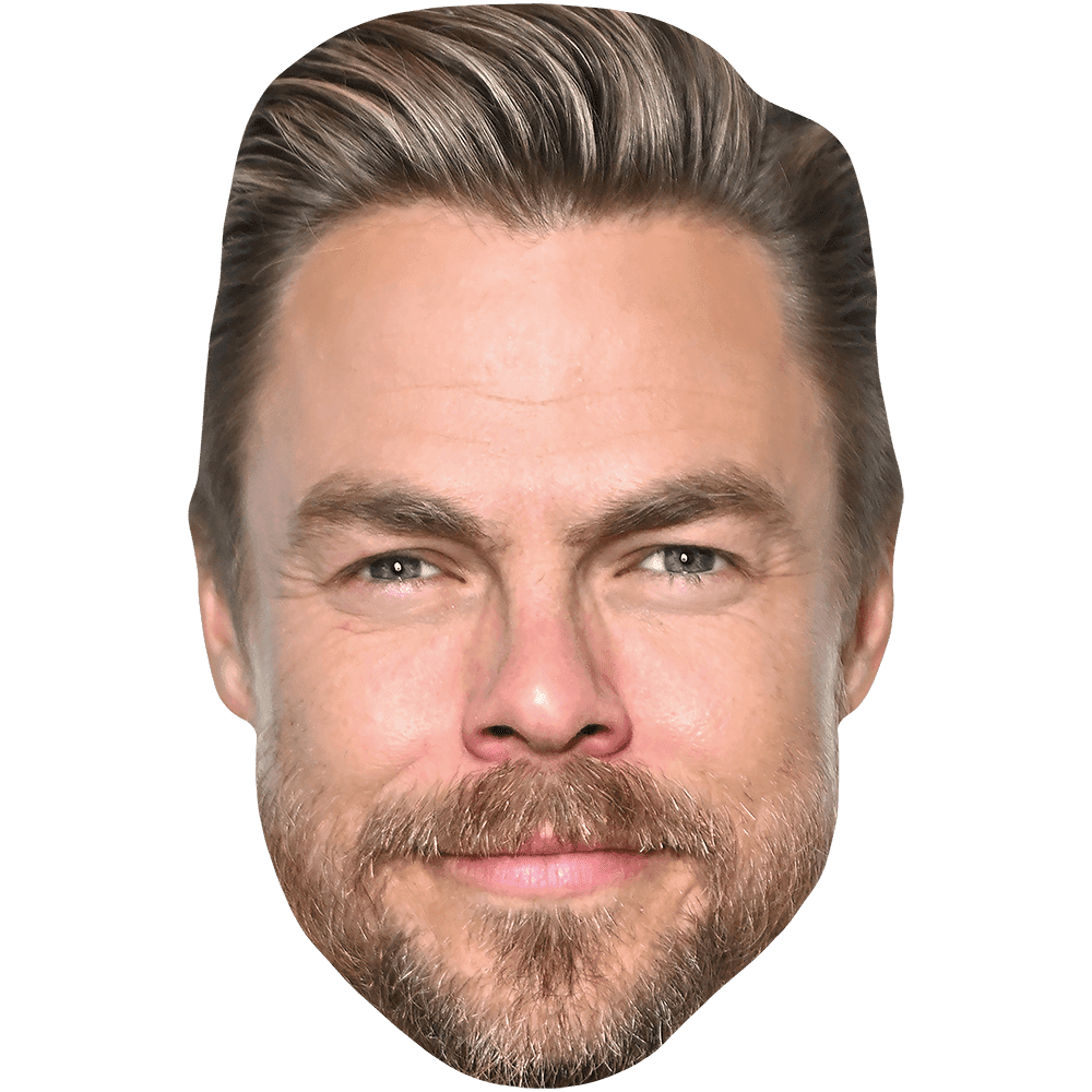 Derek Hough (Smile) Celebrity Mask, Flat Card Face, Fancy Dress Mask ...