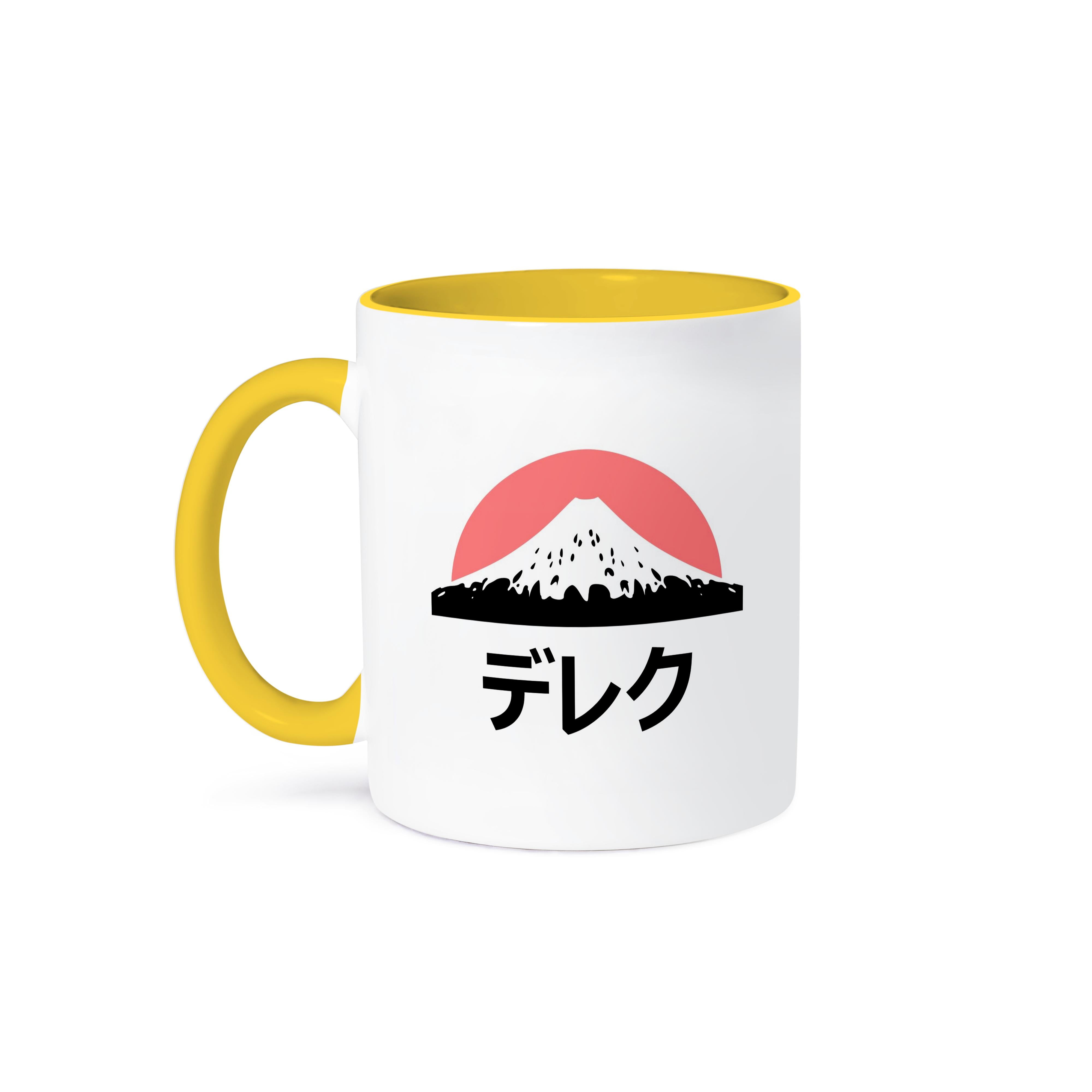 3drose, Derek in Japanese Letters, 15oz Two-tone Yellow Mug - Walmart.com