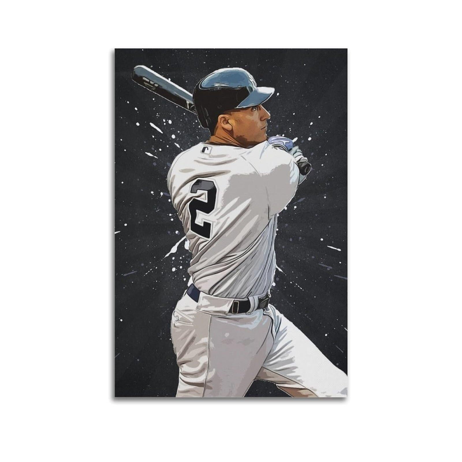 Derek Jeter Canvas Poster Poster Album Cover Posters for Bedroom Wall ...