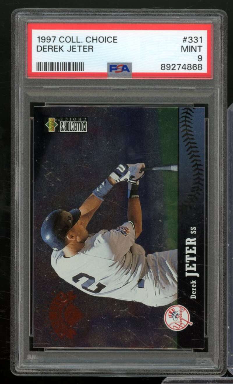 Derek Jeter Card 1997 Collector's Choice #331 PSA 9 - Walmart.com