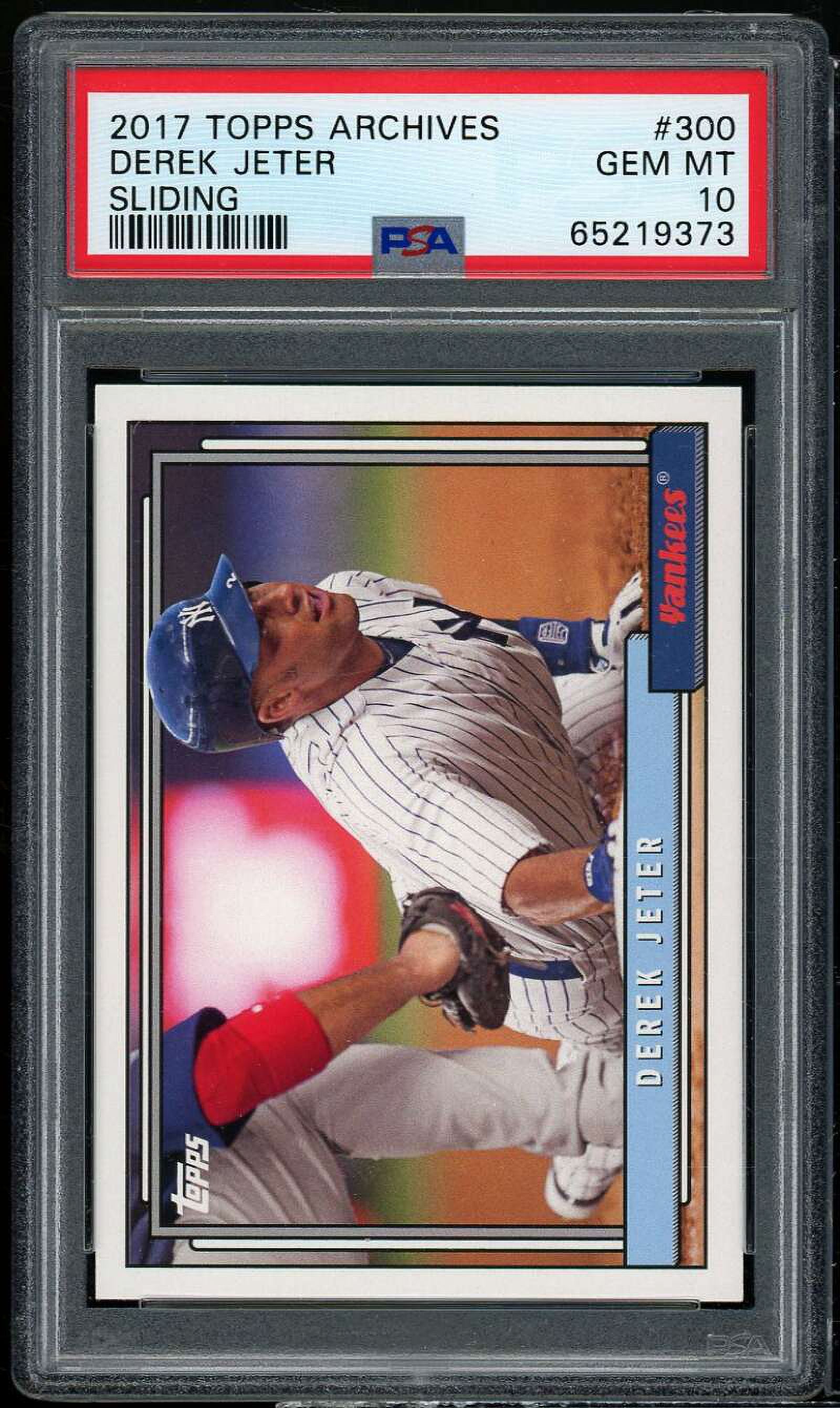 Derek Jeter Card 2017 Topps Archives Sliding #300 PSA 10 - Walmart ...