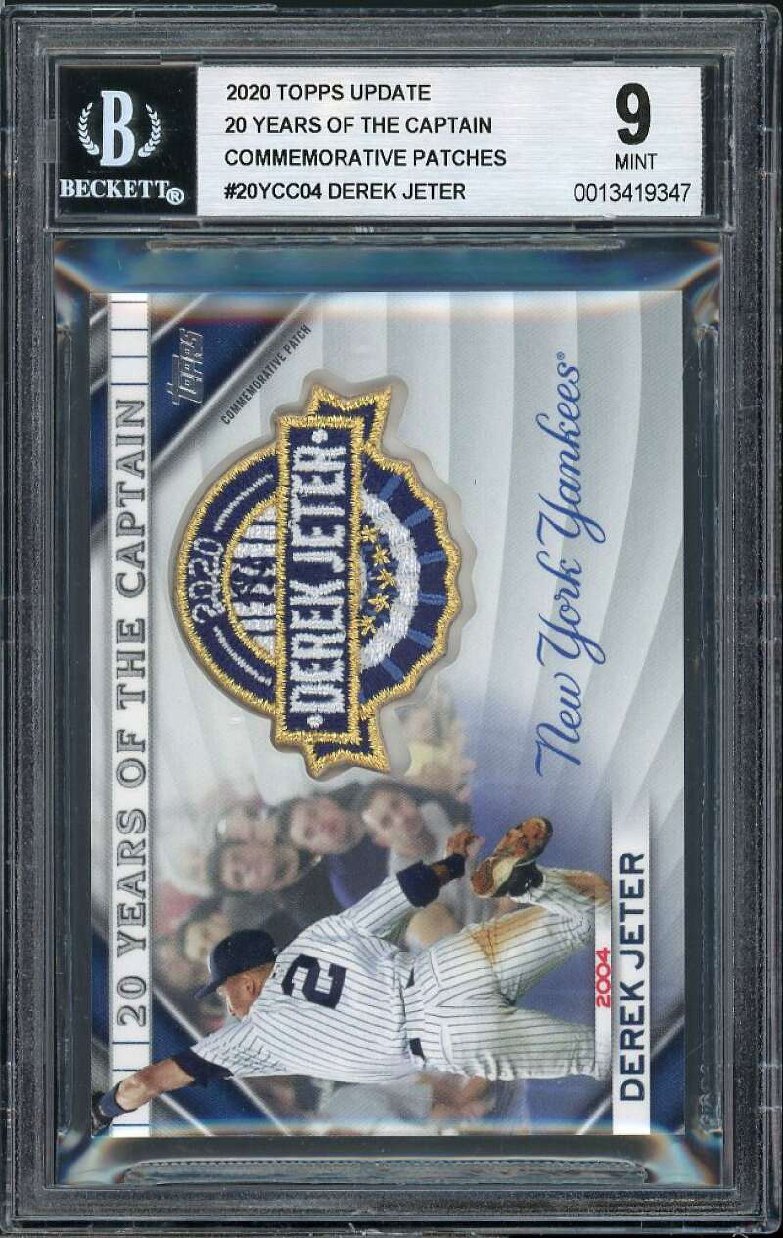 Derek Jeter Card 2020 Topps Update 20 Years Commemorative Patches #4 ...