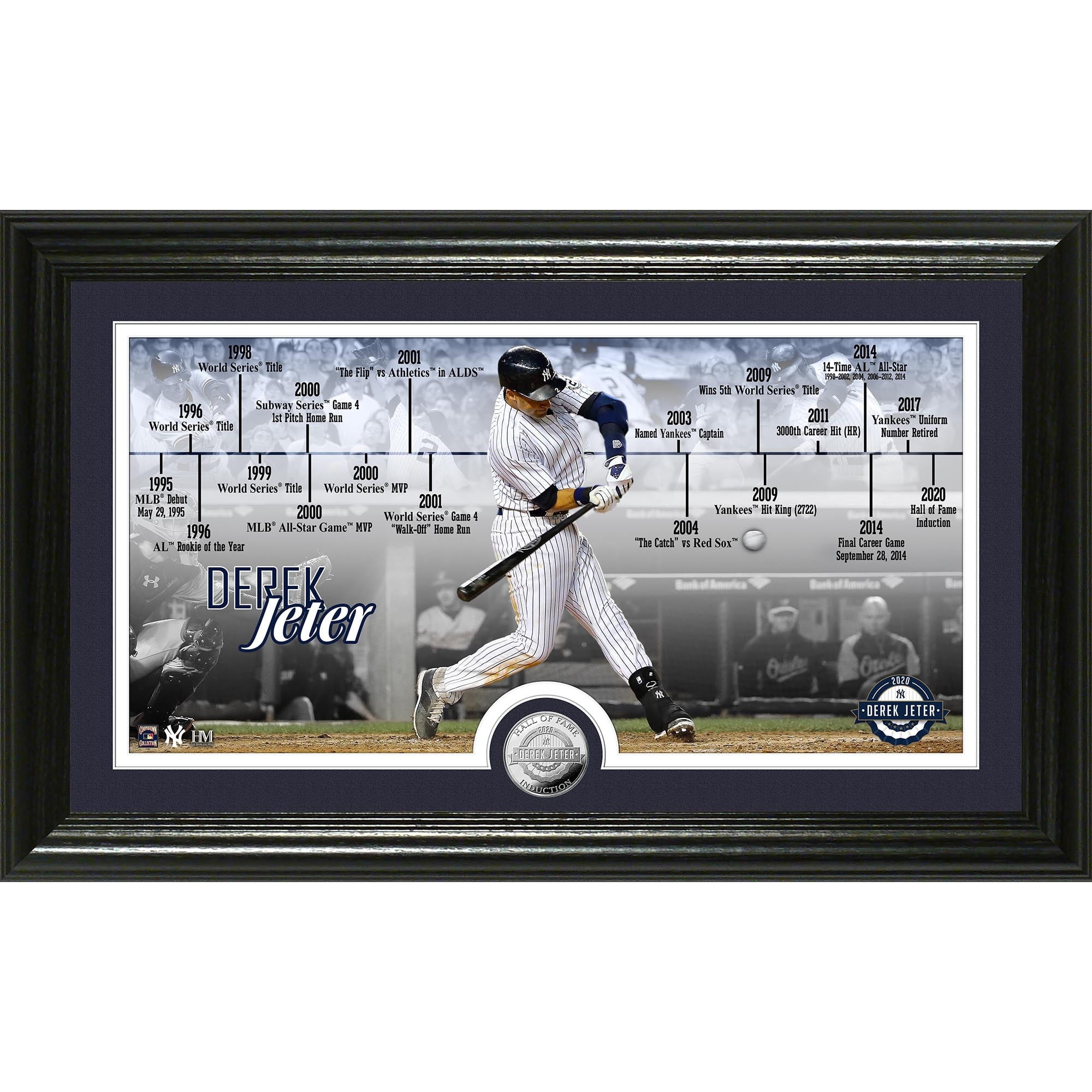 Derek Jeter HOF Induction Timeline Silver Coin Photo Mint - Walmart.com